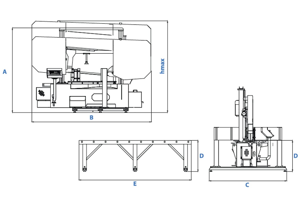 CSM 550 DM - Double Miter Semi Automatic Double Column Hydraulic ...